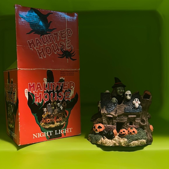 Target | Holiday | Vintage Target Haunted House Night Light Halloween ...